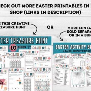 Printable Easter Placemat, Easter Place Cards, 8.5x11 and 11x17, Kid's ...