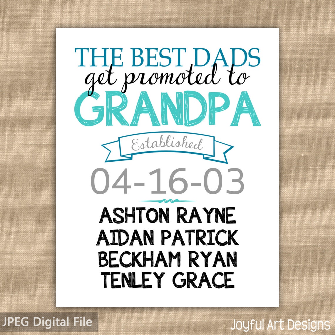 Father's Day or Mother's Day Gift. the Best Dads Get | Etsy