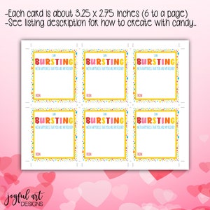 Starburst Valentine Card / Classroom Valentines / Valentine's Ideas for ...