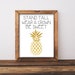 Be a Pineapple Kitchen Sign. Girl Nursery Pineapple Decor. Pineapple ...