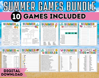 Summer Pictionary Game / Summer Party Game / Printable Summertime Game ...