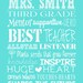 Teacher Subway Art PRINTABLE. Custom Teacher Name Custom Colors ...