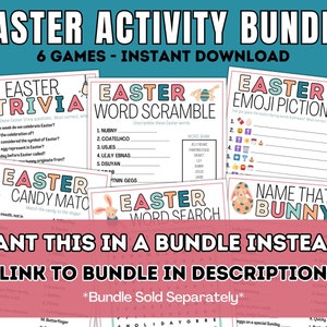 Easter Word Scramble / Printable Easter Games / Easter Activities for ...