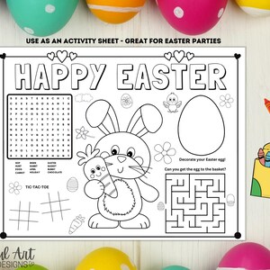 Easter Coloring Page / Easter Activity / Coloring Page / Easter ...