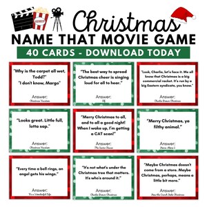 Name That Movie Christmas Game, Guess the Christmas Movie, Christmas ...