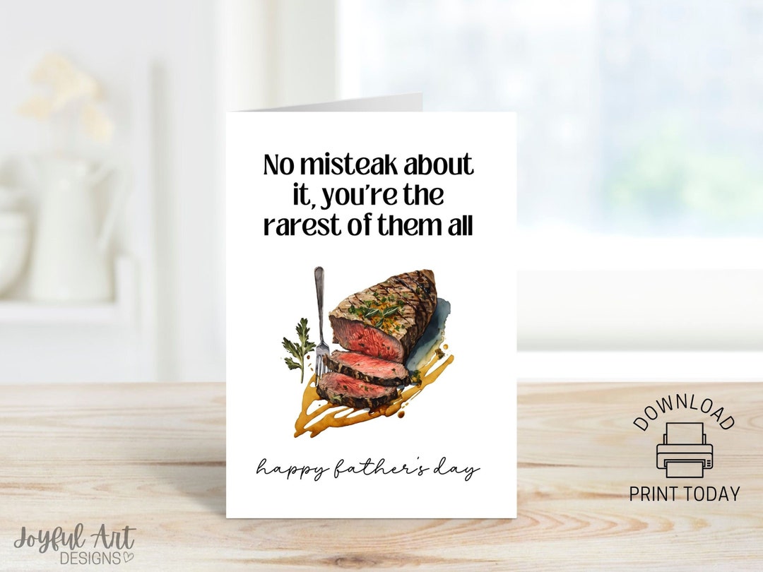 Rarest Of Them All Fathers Day Card Funny Card For Dad Rare Dad Card