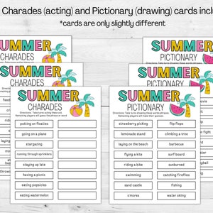 Summer Game BUNDLE / Summer Party Games / Printable Summertime Games ...