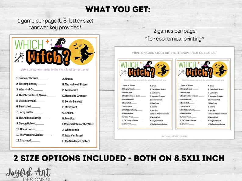 Halloween Witch Game / Halloween Party Games / Printable Halloween ...