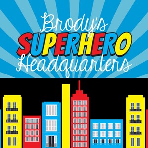Superhero Headquarters PRINTABLE. Superhero Birthday Party. Custom ...