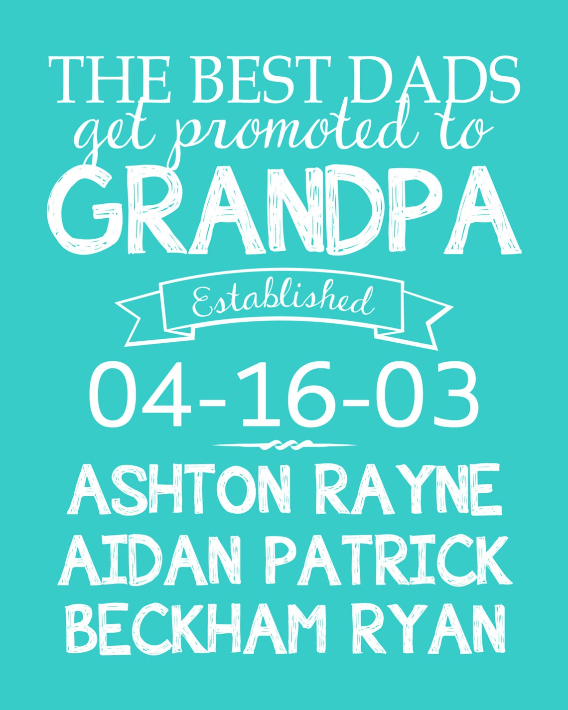 Father's Day or Mother's Day Gift. the Best Dads Get | Etsy