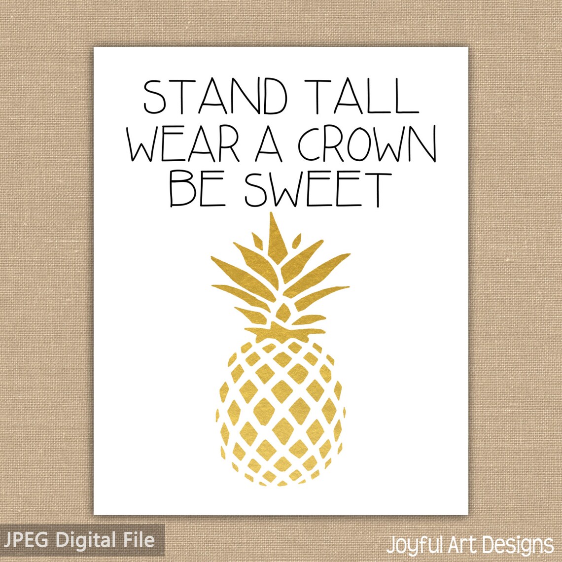 Be a Pineapple Kitchen Sign. Girl Nursery Pineapple Decor. Pineapple ...
