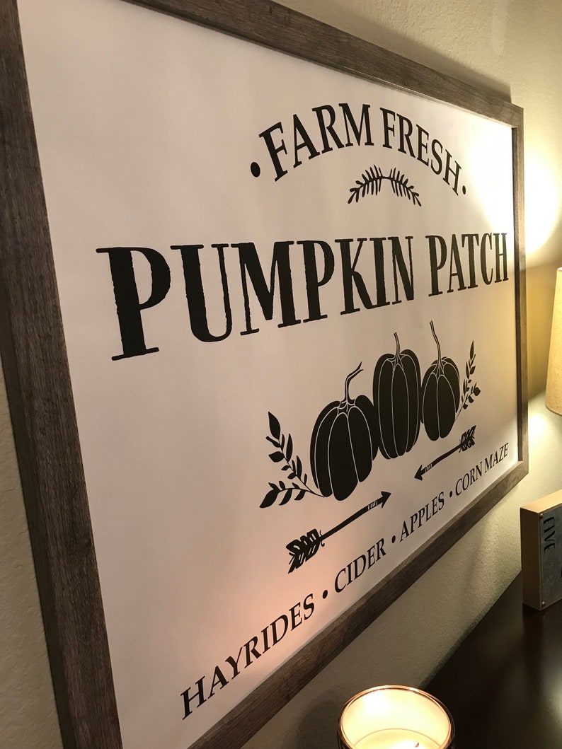 Pumpkin Patch PRINTABLE Sign. Farmhouse Fall Decor. Farm Fresh | Etsy