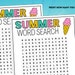 Word Search Summer Game / Summer Party Game / Printable Summertime Game ...