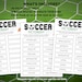 Soccer Pictionary / Soccer Party Pictionary / Printable Soccer Team ...