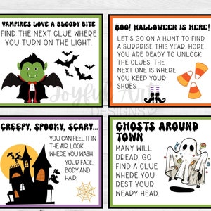 Halloween Scavenger Hunt for Kids / Indoor Treasure Hunt / Halloween ...
