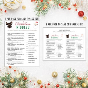 Christmas Riddles / Christmas Party Games / Christmas Trivia / Fun ...