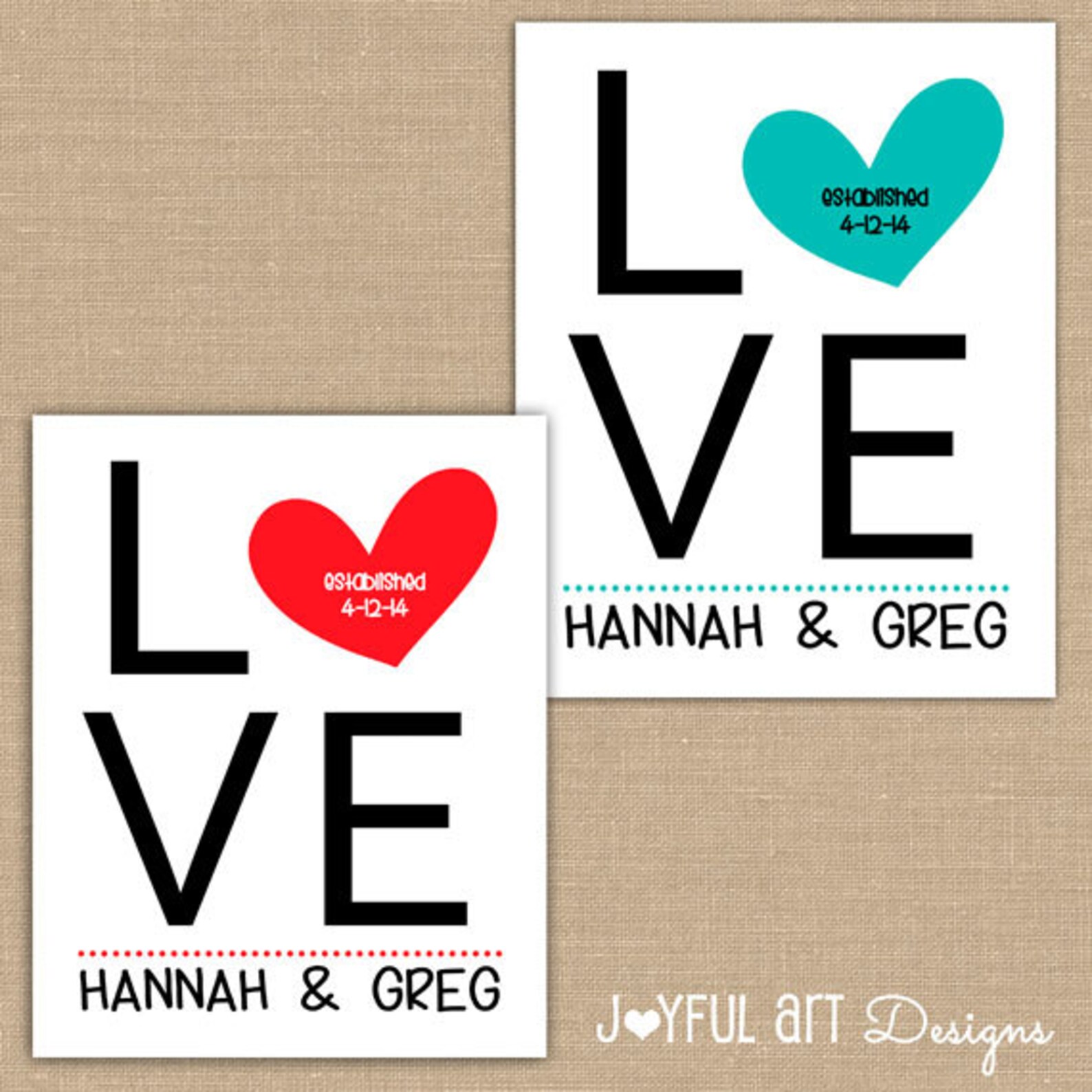 Love Established Date PRINTABLE. Custom Wedding Sign. - Etsy