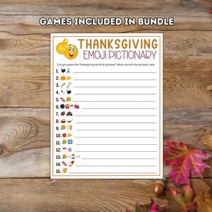 Thanksgiving Printable Games / Thanksgiving Game BUNDLE / Friendsgiving ...