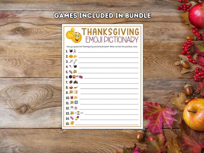 Thanksgiving Printable Games / Thanksgiving Game BUNDLE / Friendsgiving ...