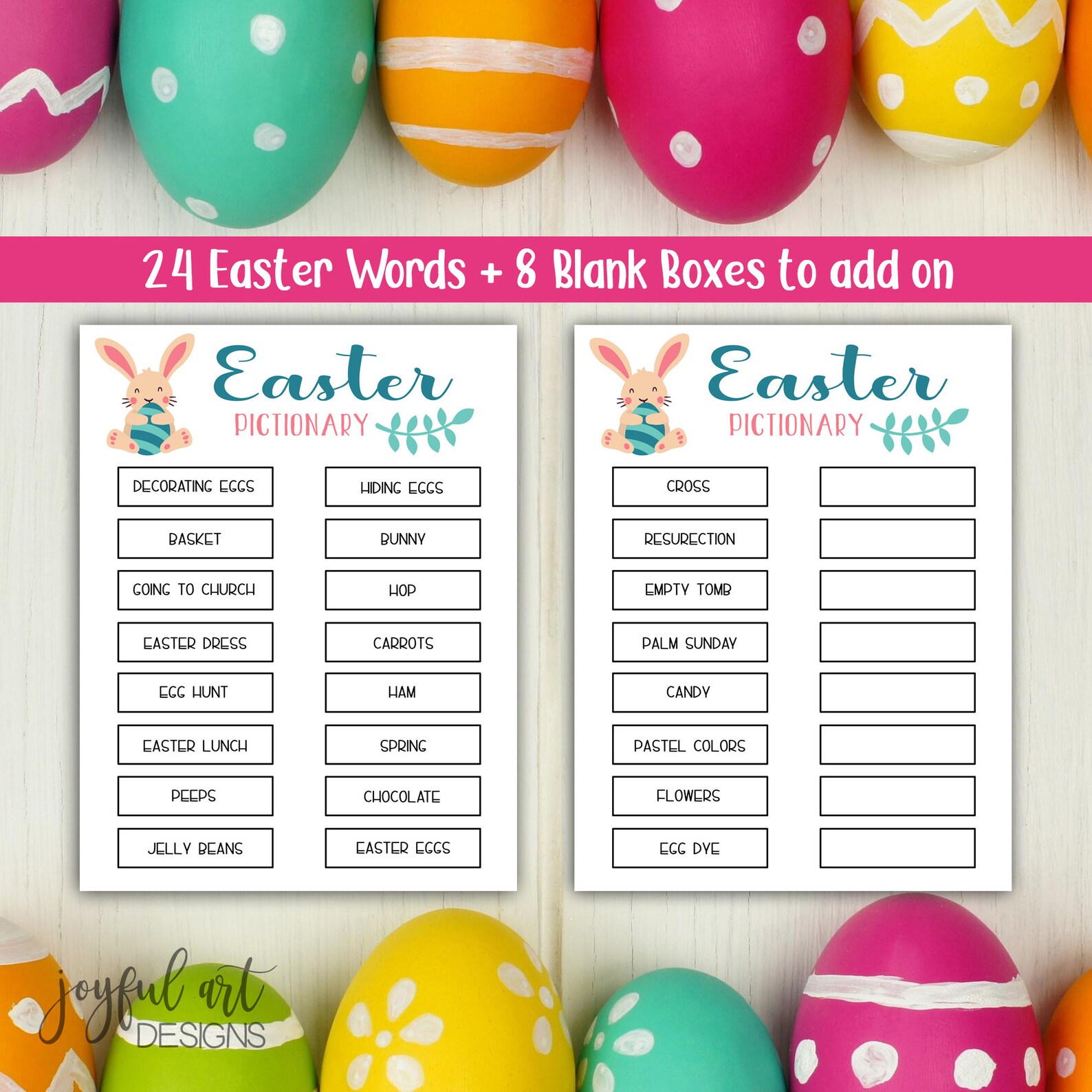 Easter Pictionary Game / Easter Party Games / Easter Charades - Etsy