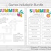 Summer Game BUNDLE / Summer Party Games / Printable Summertime Games ...