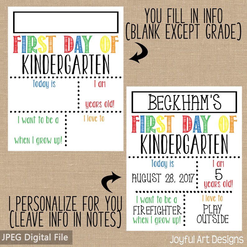 First Day of School Sign Photo Prop. Back to School Sign. First Day of ...