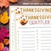Thanksgiving Gratitude Activity / Fun Thanksgiving Games / Kids Table ...