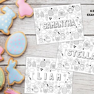 Personalized Easter for Kids, Easter Coloring Pages, Printable Easter ...
