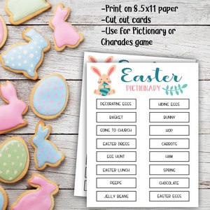 Easter Pictionary Game / Easter Party Games / Easter Charades / Holiday ...