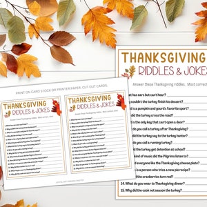 Thanksgiving Riddles / Thanksgiving Riddle Me This Trivia Game ...
