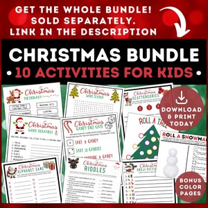 Christmas Scattergories Game, Christmas Party Games, 3 Games Bundle ...