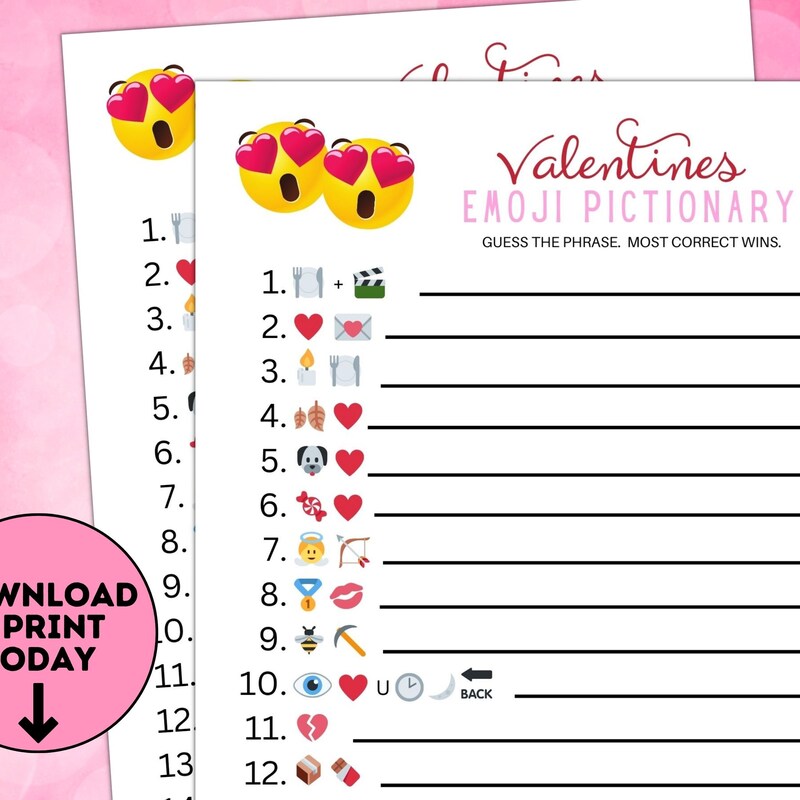 Valentines Day Emojis - Etsy UK