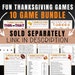 Thanksgiving Trivia Game / Thanksgiving Fowl Play Turkey Game - Etsy