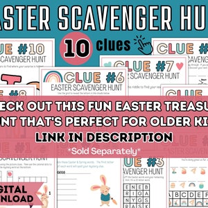 Easter Scavenger Hunt / Easter Party Games / Indoor Scavenger Hunt ...