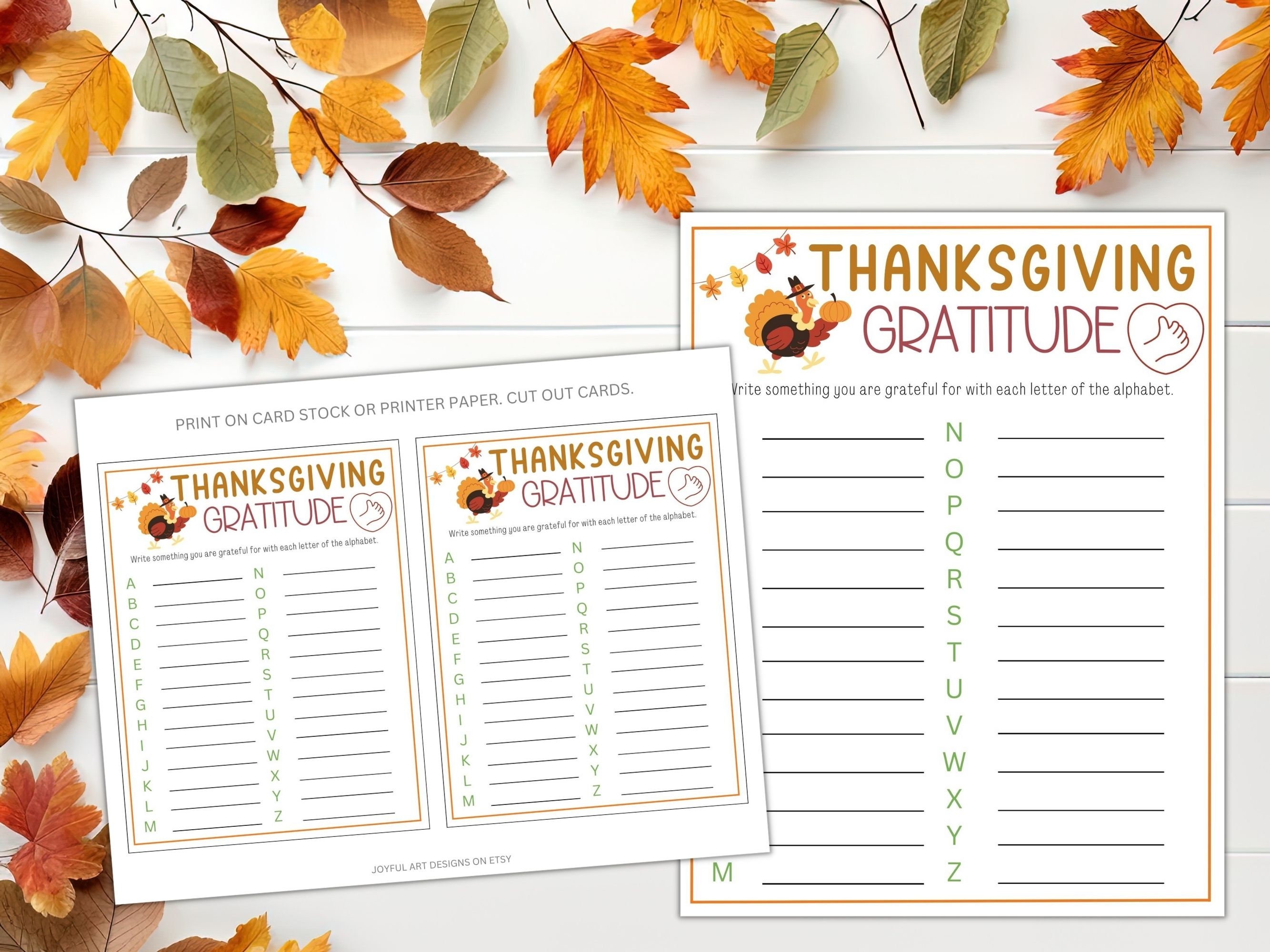 Thanksgiving Gratitude Activity / Fun Thanksgiving Games / Kids Table ...