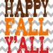 Happy Fall Y'all PRINTABLE. Customized Fall Decor. Chevron - Etsy