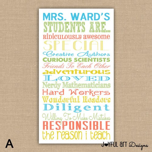 Custom Made Classroom Rules PRINTABLE. Classroom Sign Subway - Etsy