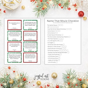 Name That Movie Christmas Game, Guess the Christmas Movie, Christmas ...