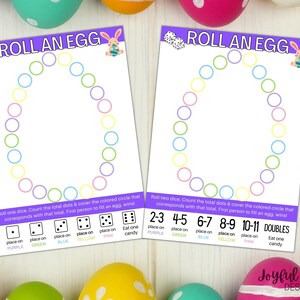 Easter Game / Roll an Egg Candy Dice Game / Easter Party Games / Easter ...