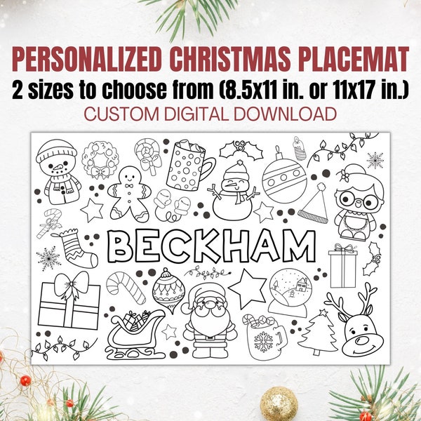 Christmas Placemats - Etsy