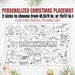 Christmas Placemat Printable, Christmas Activities for Kids, Christmas ...