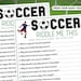 Soccer Riddles and Jokes / Printable Soccer Team Party Games / Soccer ...
