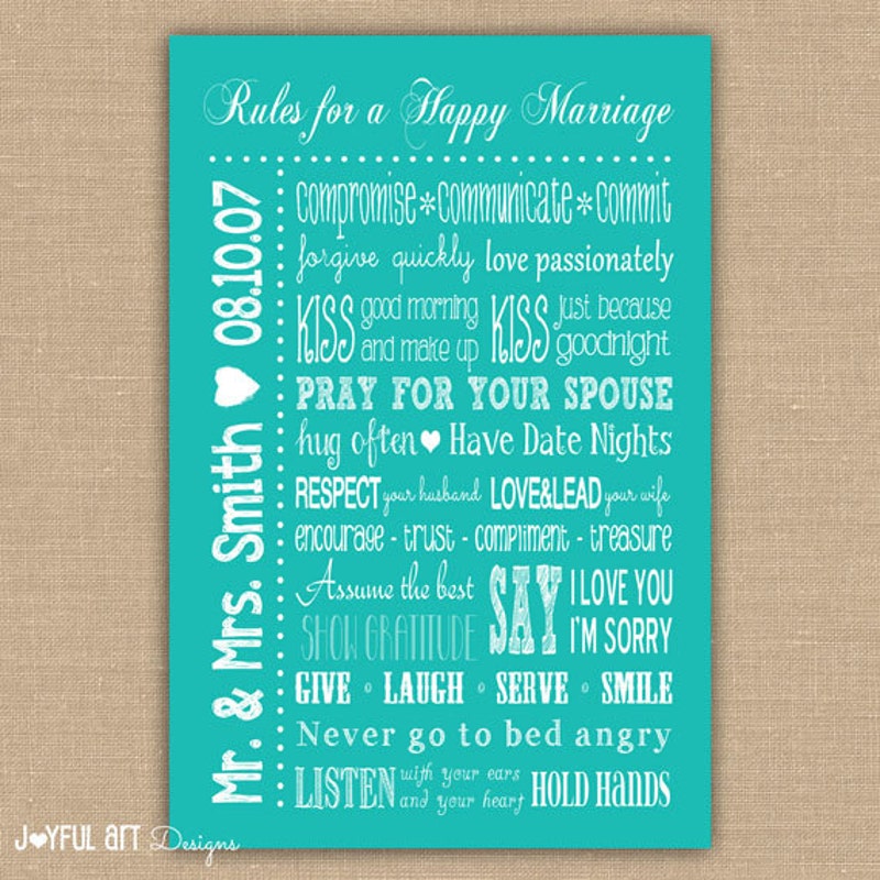 Marriage Rules - Etsy