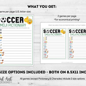 Soccer Game BUNDLE / Printable Soccer Party Games / World Cup Games for ...