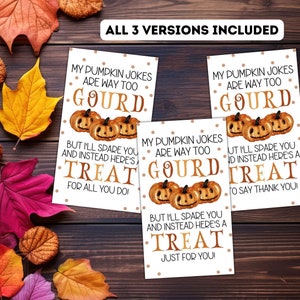 Funny Thanksgiving Treat Tag / Fall Treat Tag / Pumpkin Bread Tag ...