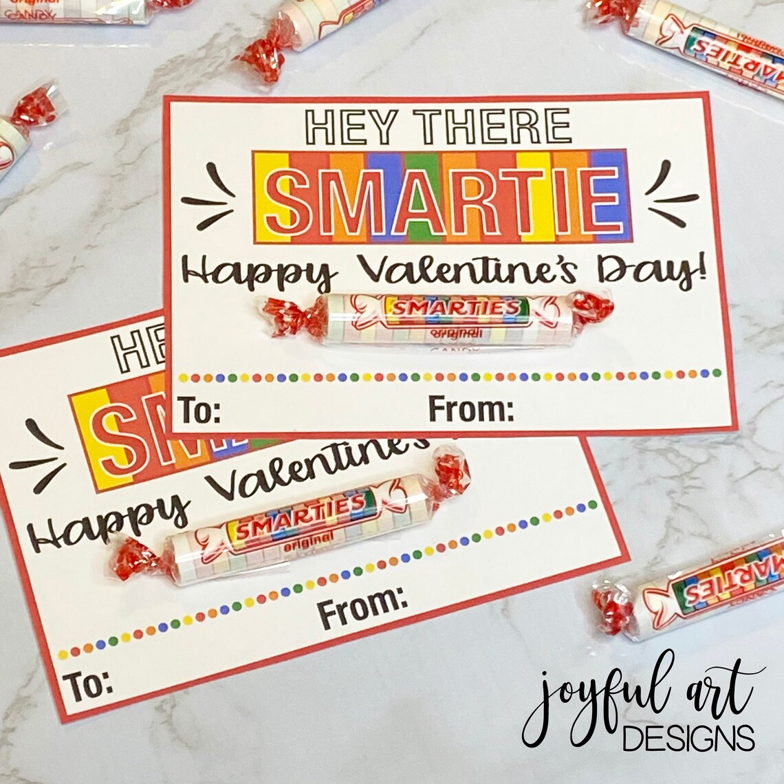 Hey Smartie Valentine Card / Classroom Valentines / - Etsy