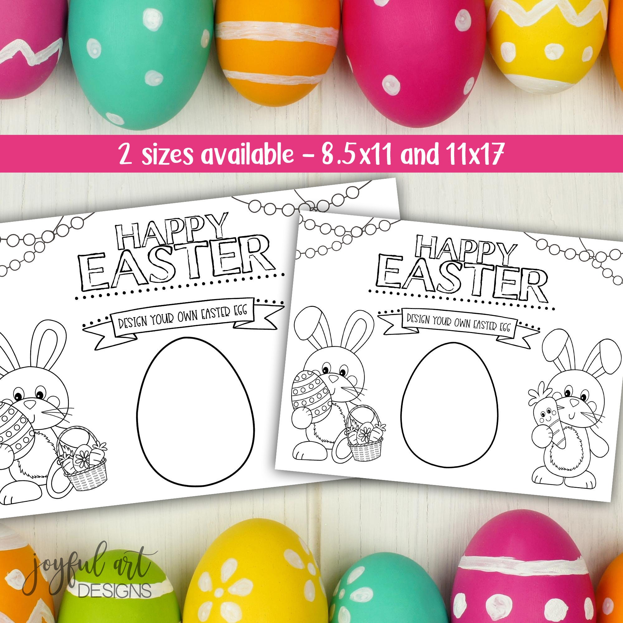 Printable Easter Placemat: Kids' Coloring Activity (digital Download ...