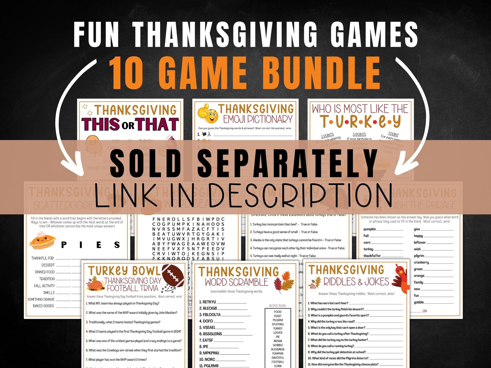 Thanksgiving Finish the Phrase / Finish the Phrase Game / Fall Holiday ...