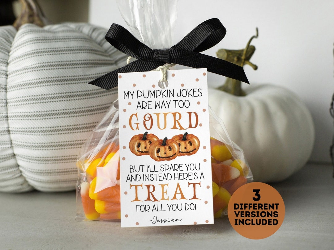 Funny Thanksgiving Treat Tag / Fall Treat Tag / Pumpkin Bread Tag ...
