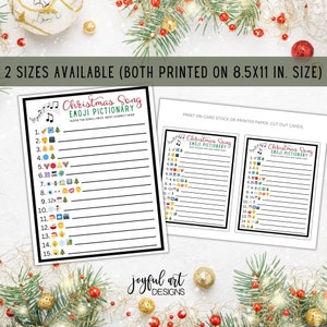 Christmas Emoji Pictionary Game, Christmas Party Games, Fun Christmas ...